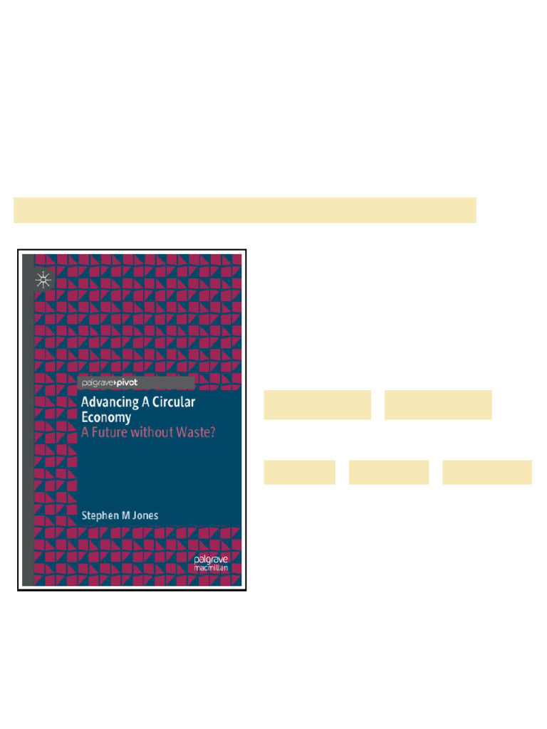 Advancing A Circular Economy A Future Without Waste 1st Edition Stephen ...