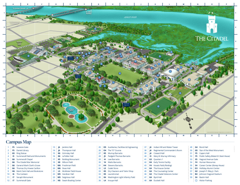 Campus Map of The Citadel | PDF