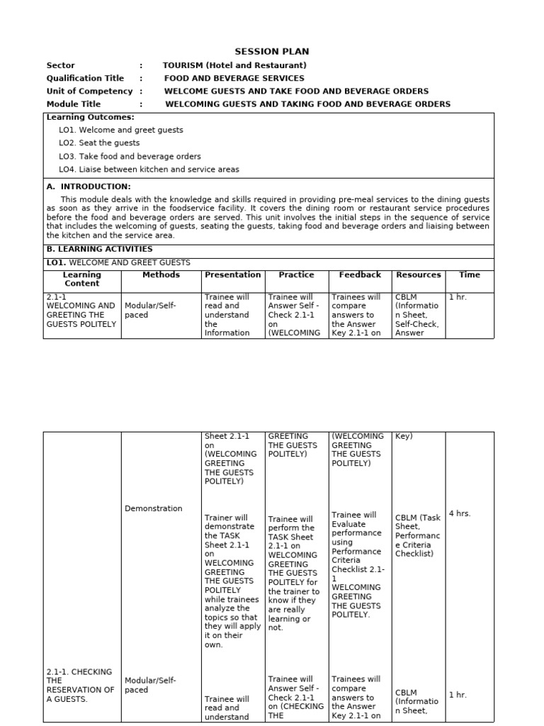 6. Session Plan_mercedes | PDF