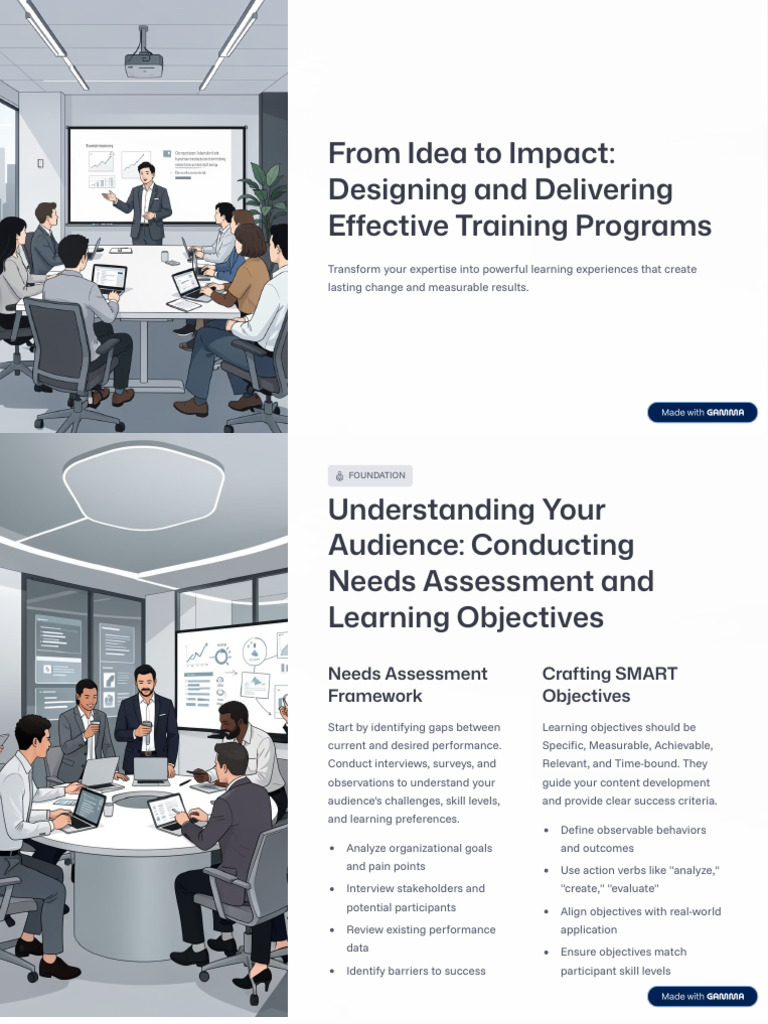 Effective Training Program Design Guide | PDF | Learning | Focus Group