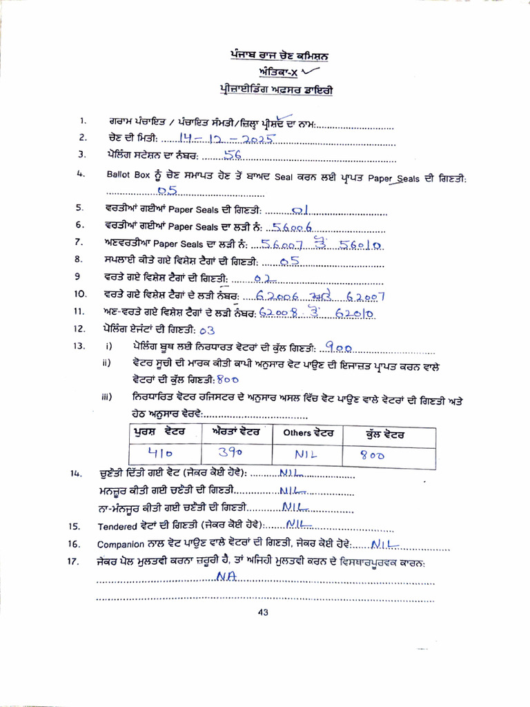 Filled Forms (Sample) | PDF