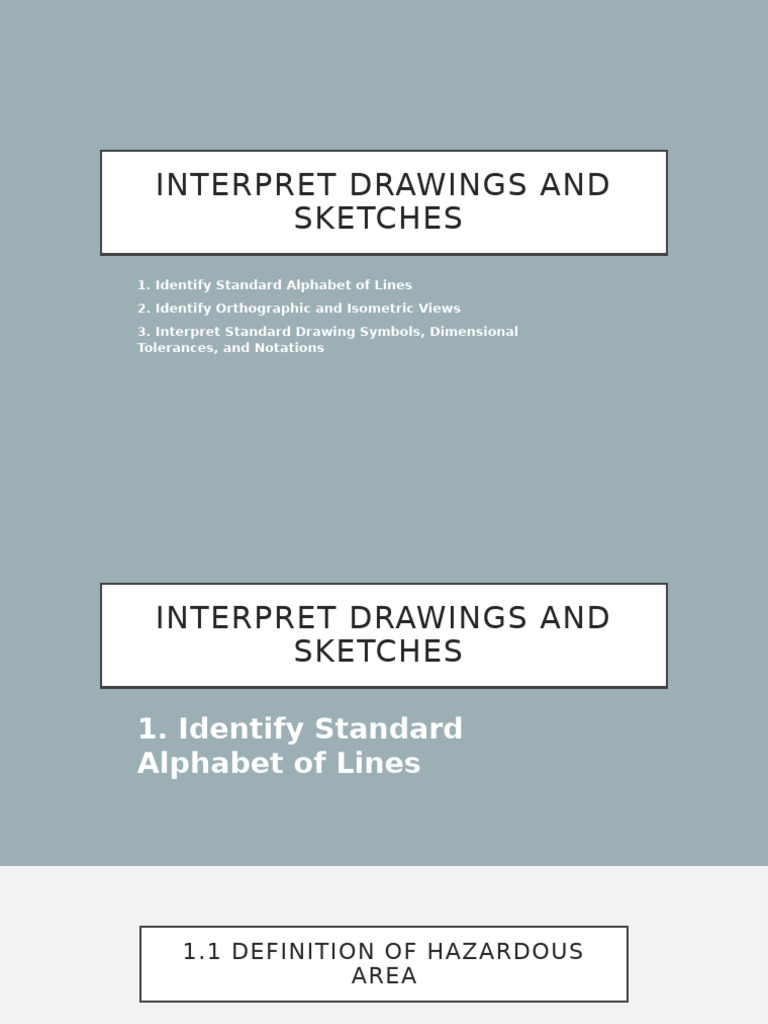 Interpret Drawings and Sketches | PDF | Personal Protective Equipment ...
