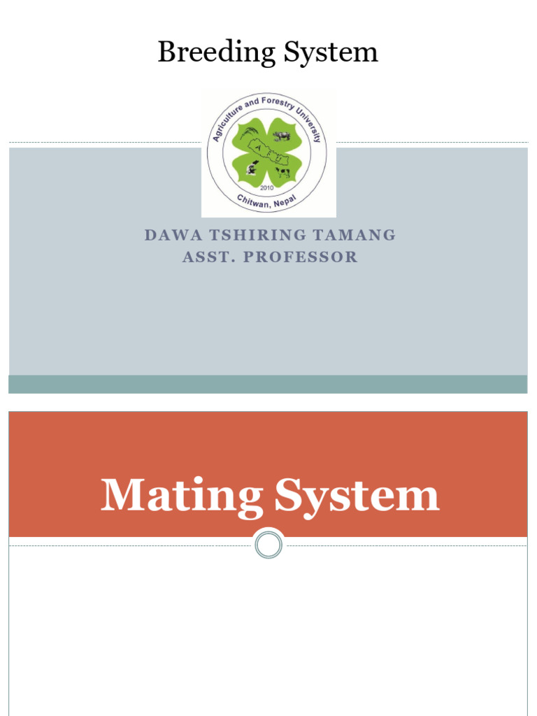 Common Livestock Breeding Systems | PDF | Inbreeding | Plant Breeding