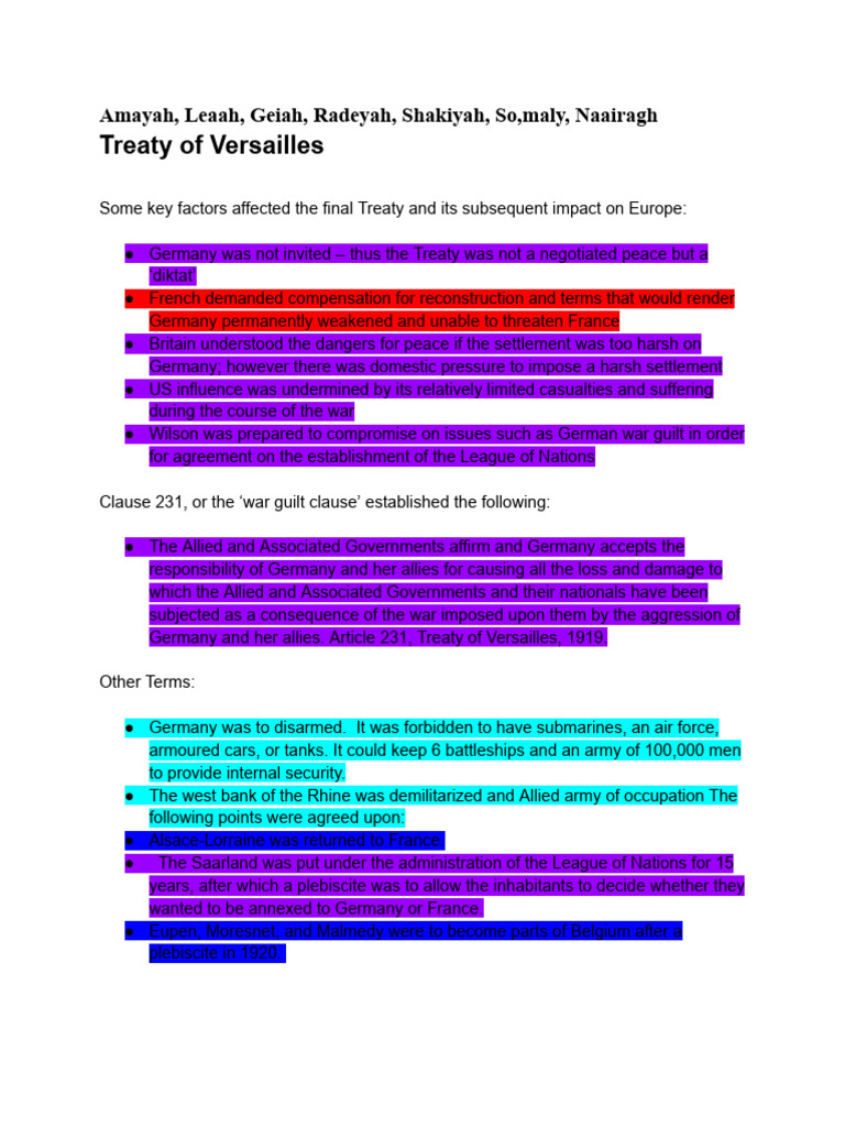 Amayah, Leaah, Geiah, Radeyah, Shakiyah, So, Maly, Naairagh - Treaty of ...