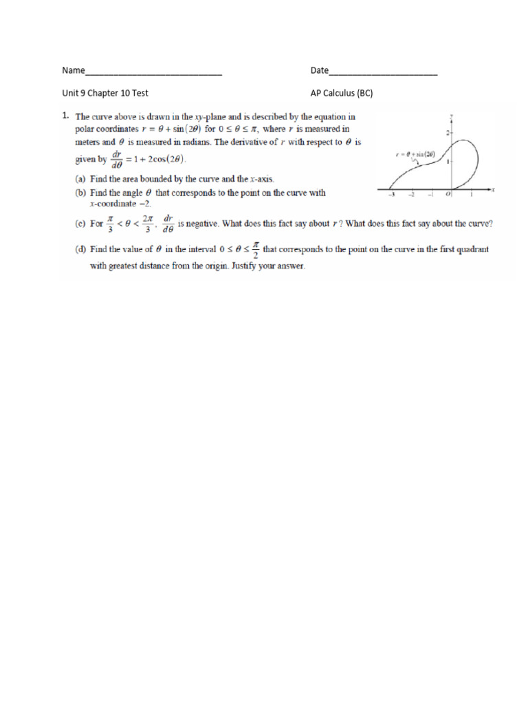Unit 9 Chapter 10 Test 2020-2021 | PDF