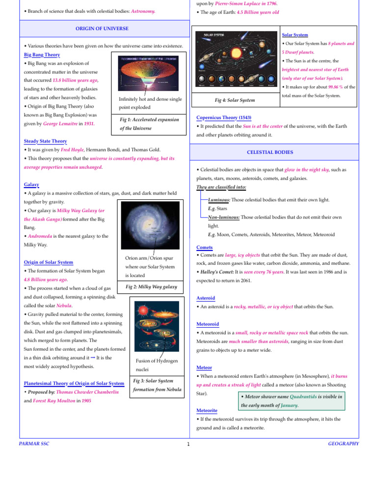 Origin of the Universe and Solar System | PDF | Solar System | Universe