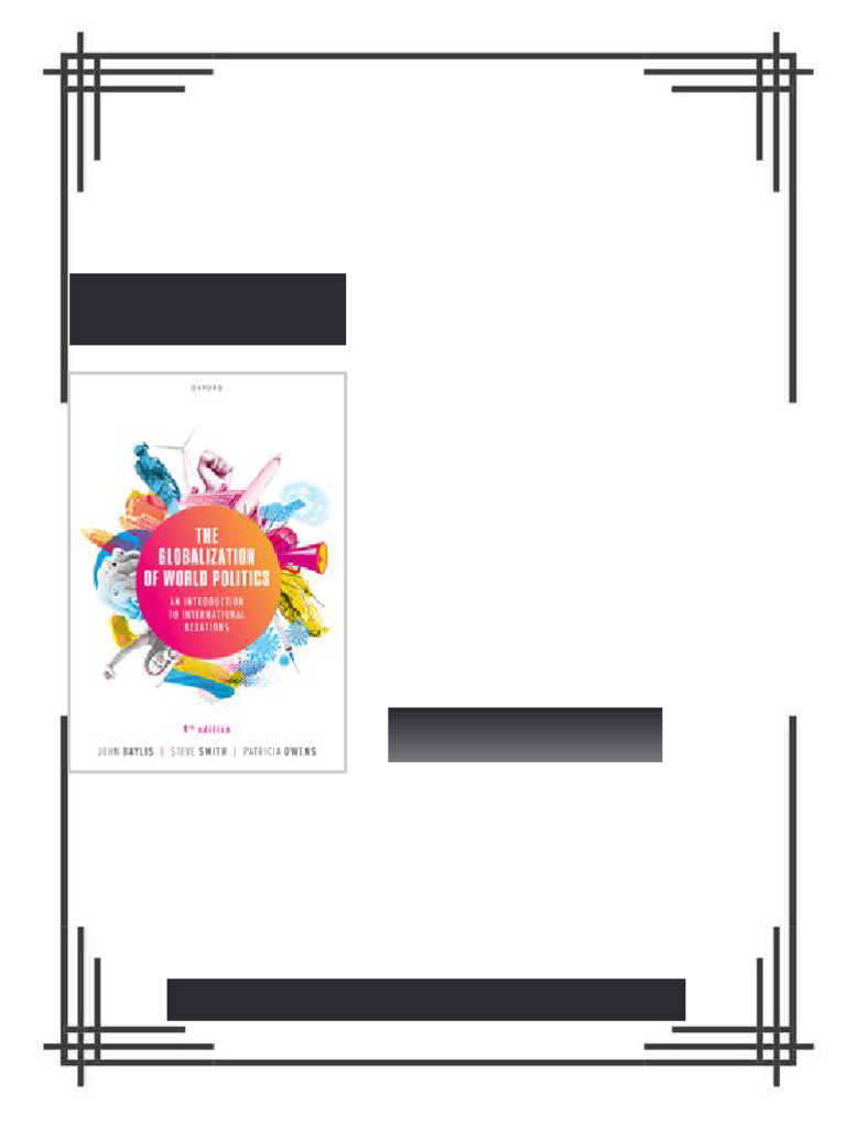 The Globalization of World Politics: An Introduction to International Relations 9th Edition John ...