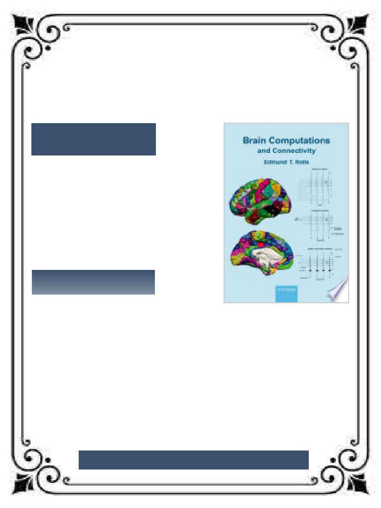 Brain Computations and Connectivity Edmund T. Rolls ebook perfectly ...