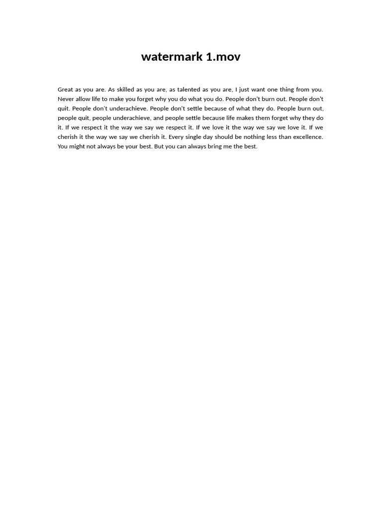 AS Great As You Are | PDF