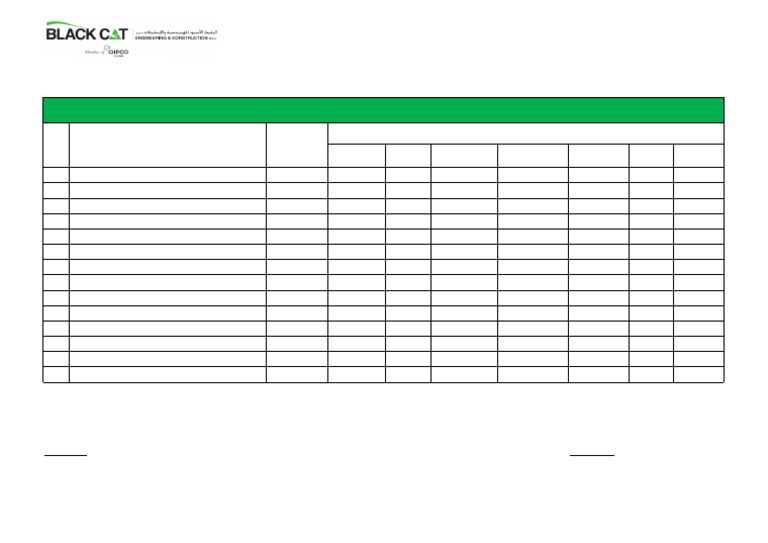 BCEC DOC QS 006 Rev.0 Project Document Distribution Matrix | PDF