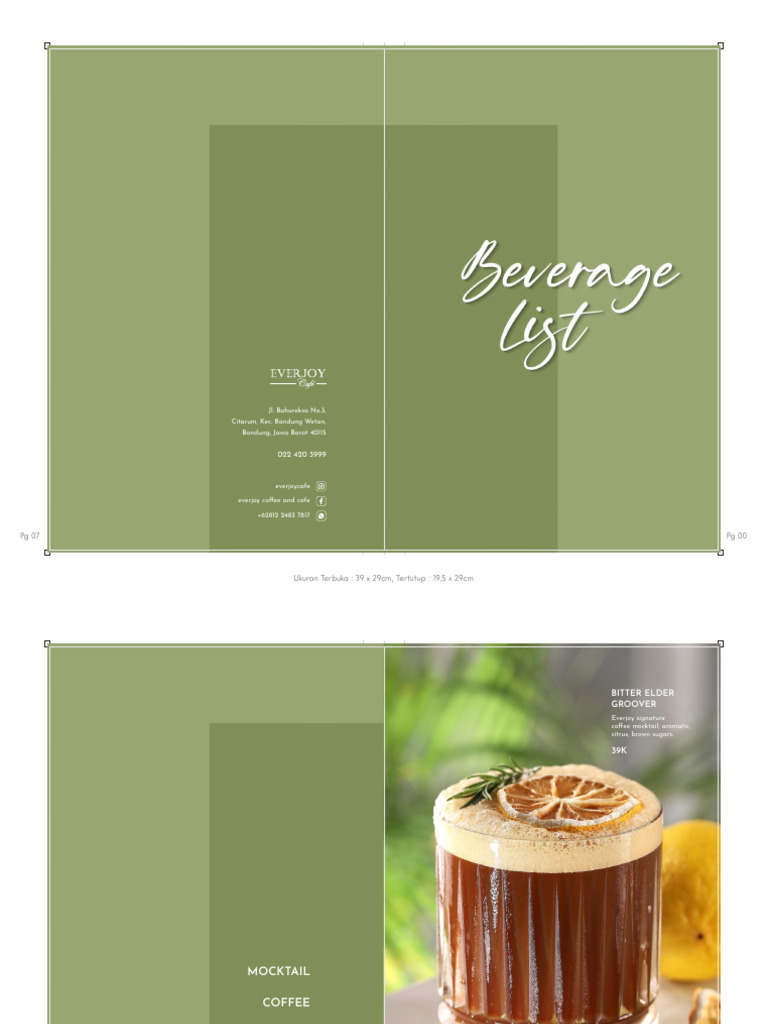 Everjoy Cafe Menu and Prices | PDF | Coffee | Chocolate