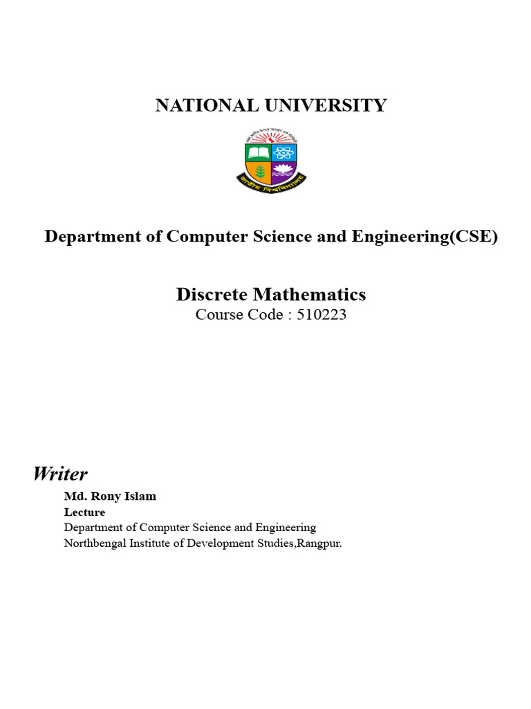 Discrete Mathematics | PDF | Function (Mathematics) | Set (Mathematics)