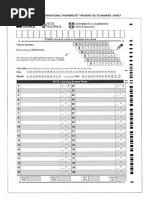 IELTS Writing Answer Sheet