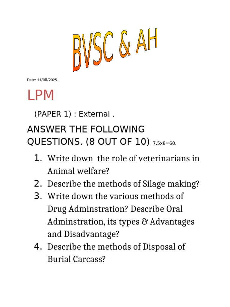 LPM External Part 1 Paper | PDF