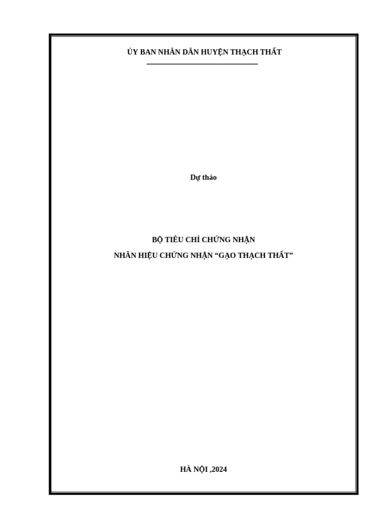 28.11.2024 Bộ Tiêu Chí NHCN Gạo Thạch Thất.docx - 30.10.2024 | PDF