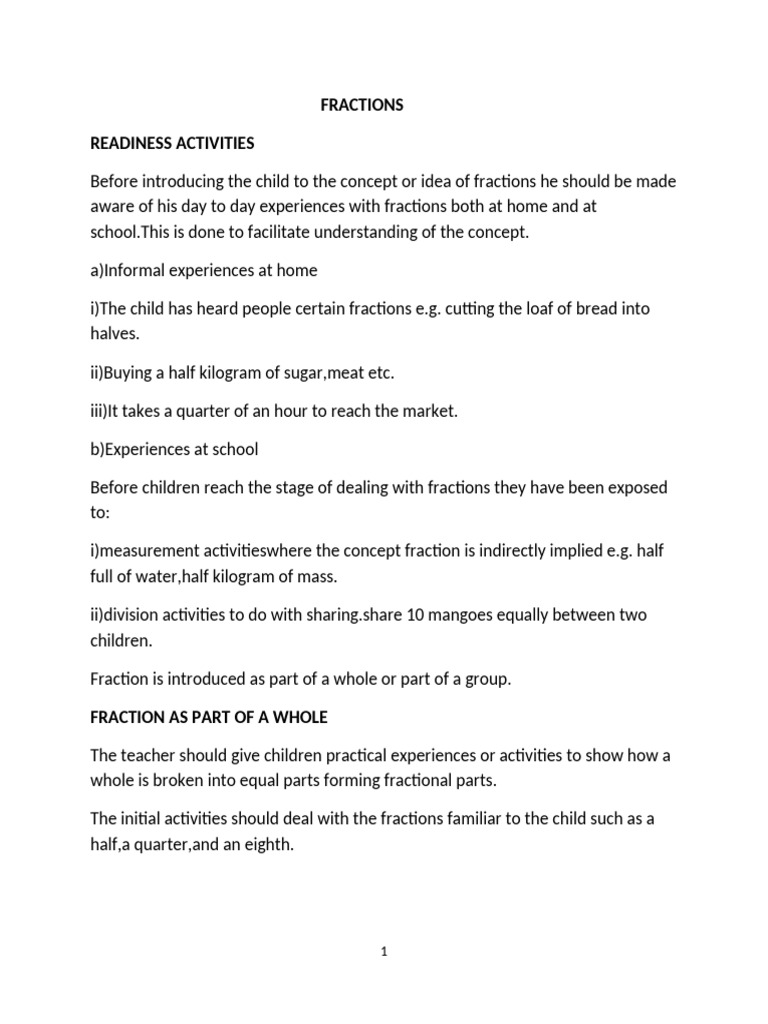 Understanding Fractions: Teaching Guide | PDF | Mathematics | Number Theory