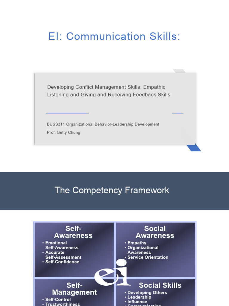 Week 3 Conflict and Feedback-2 | PDF | Communication | Empathy