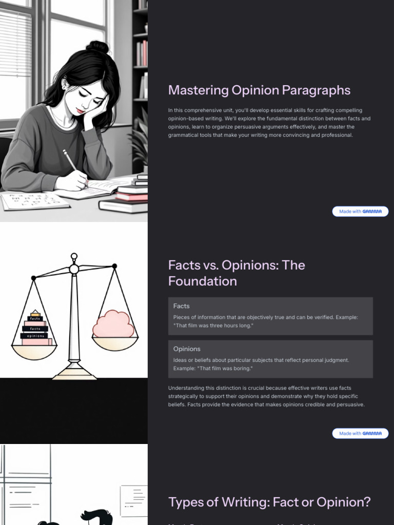 Mastering Opinion Paragraphs | PDF | Opinion | Linguistics