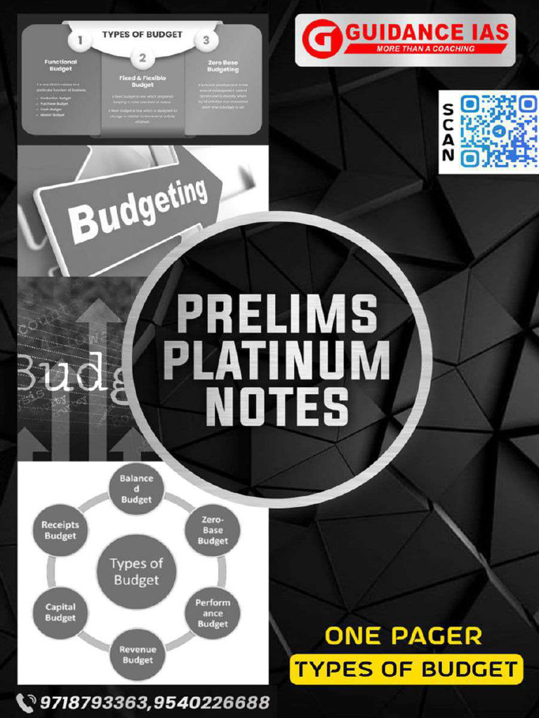 One Pager - Types of Budget | PDF