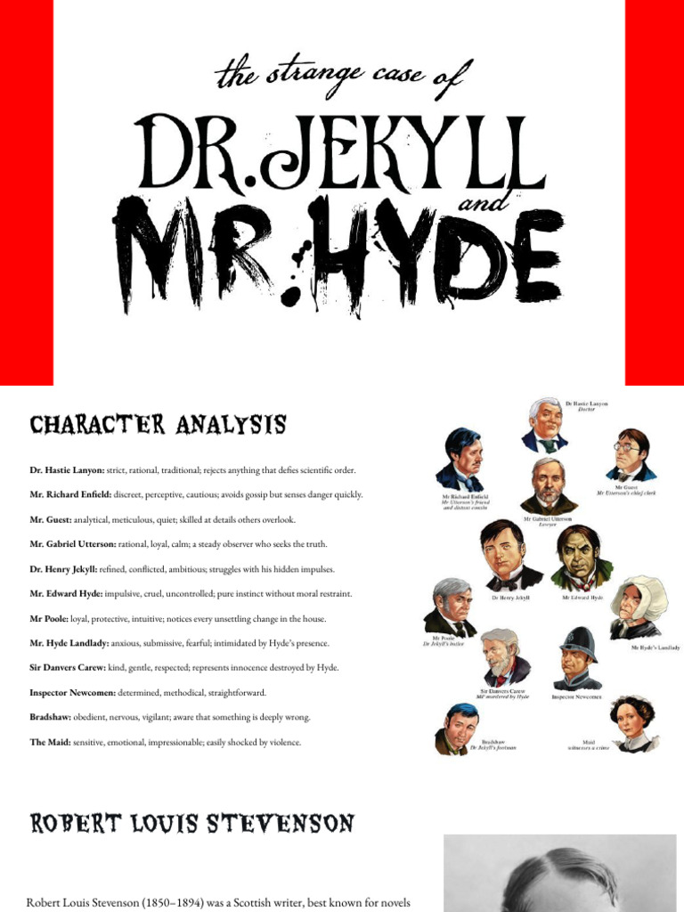 The Strange Case of Dr. Jekyll and Mr. Hyde | PDF | Strange Case Of Dr ...