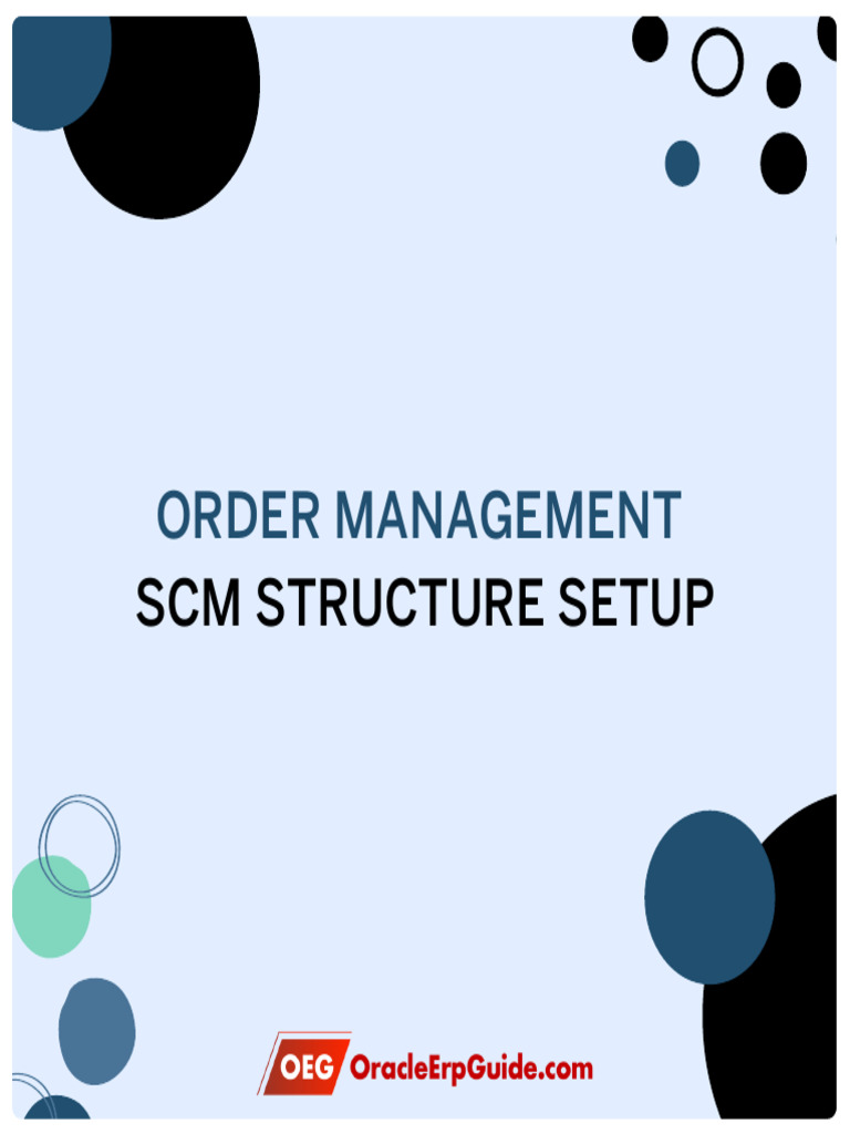 OM SCM Structure Setup 1 | PDF | Microsoft Excel | Spreadsheet