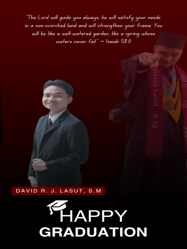 David R.J. Lasut Graduation Blessing | PDF
