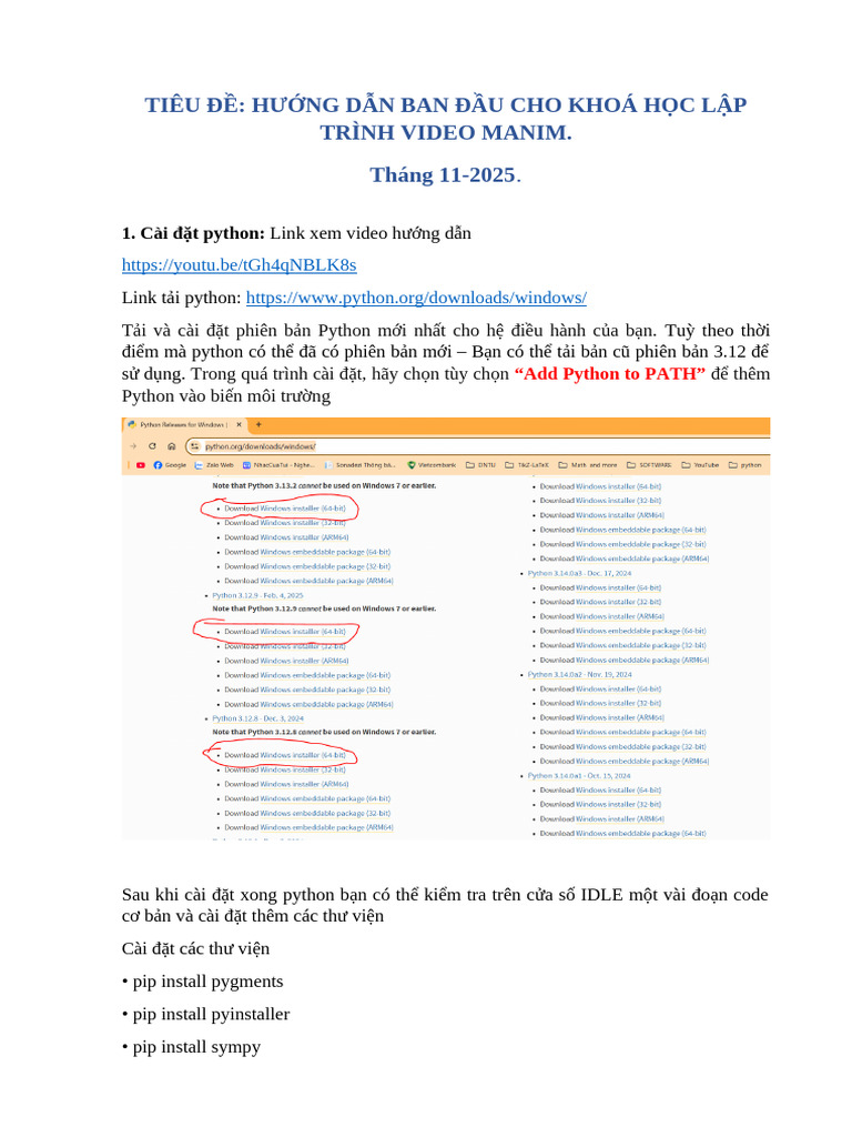 Huong Dan Ban Dau Khoa Hoc Manim Thang 11 2025 | PDF