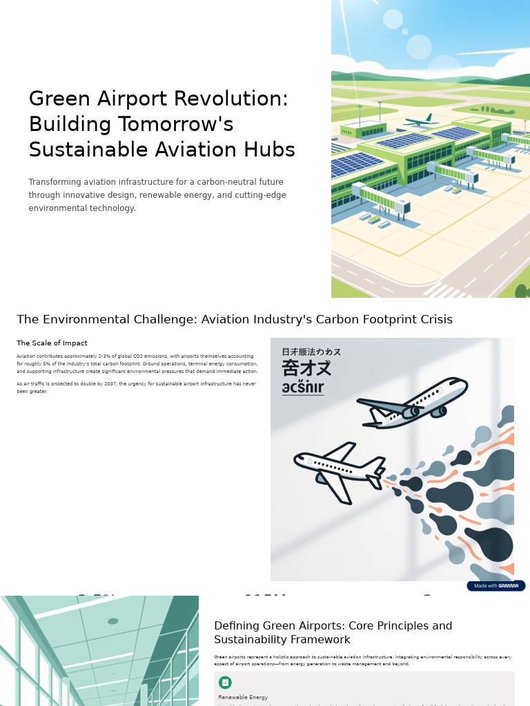 Green Airport Revolution Building Tomorrows Sustainable Aviation Hubs ...