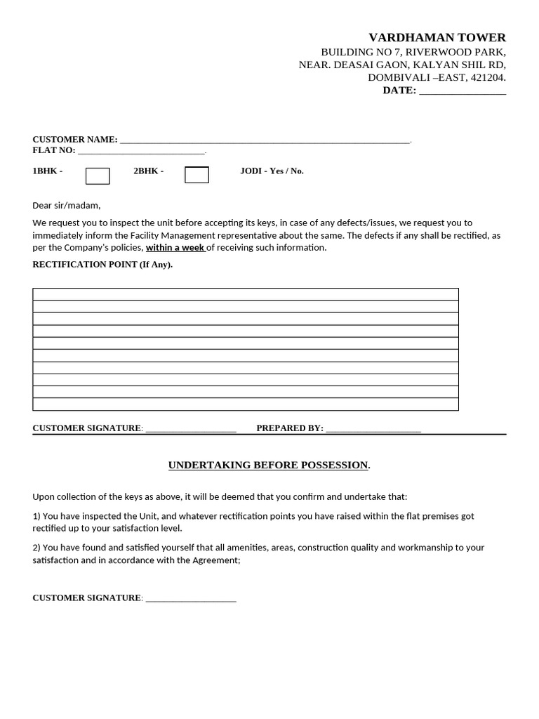 Precheck Format | PDF
