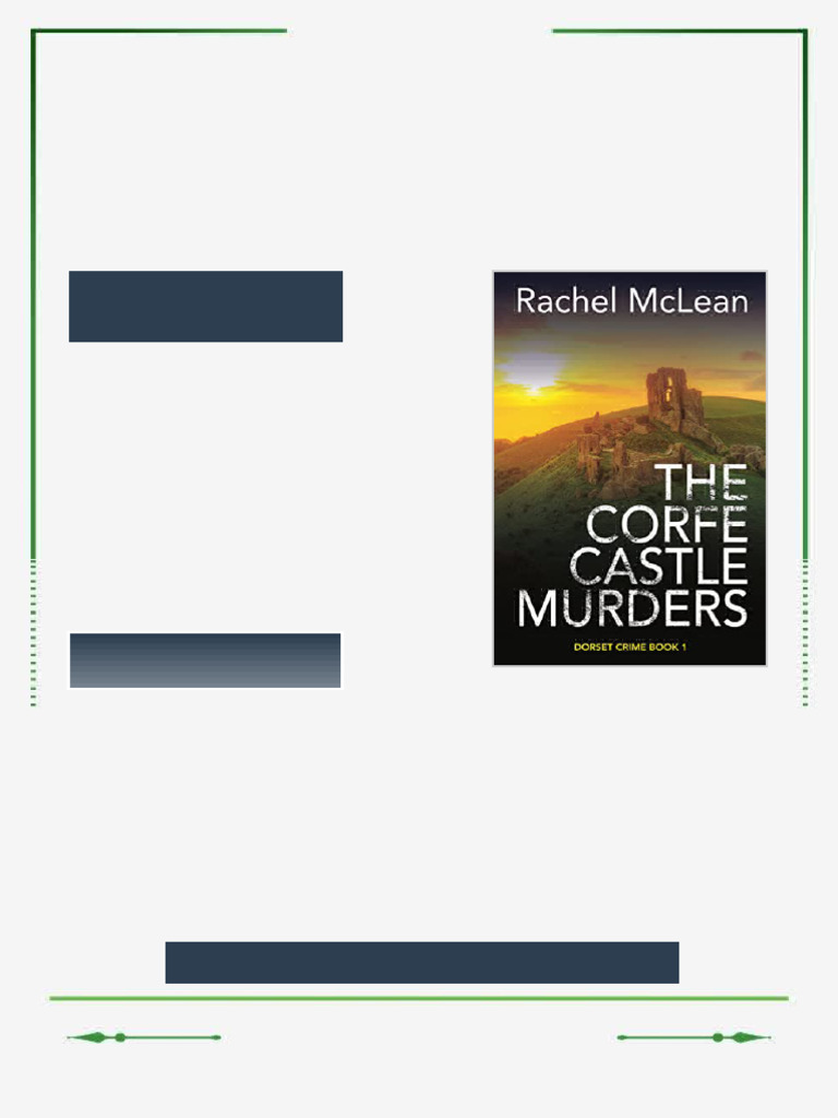 31187The Corfe Castle Murders Dorset Crime 1 1st Edition Rachel Mclean ...