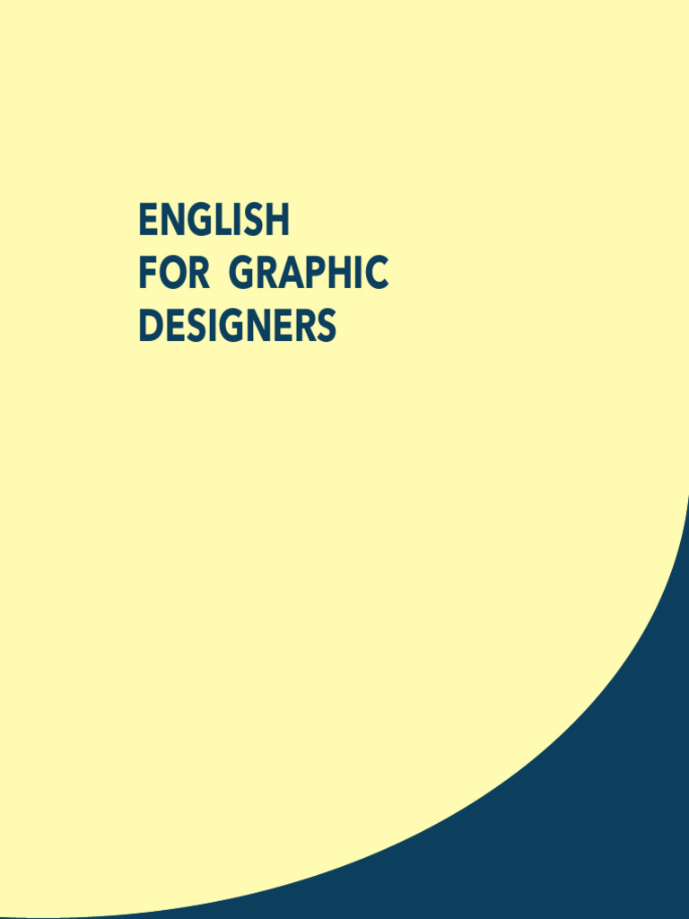 English for Graphic Designers Guide | PDF | Part Of Speech