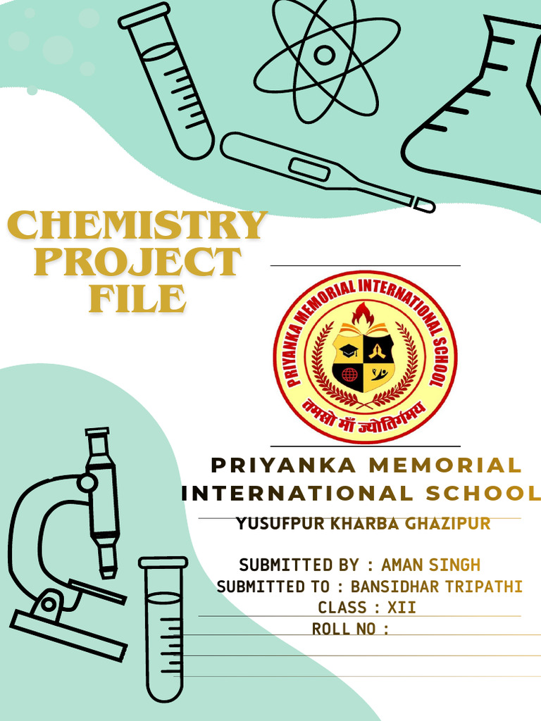 Mint Green Modern Science Lab Cover A4 Document (1) | PDF