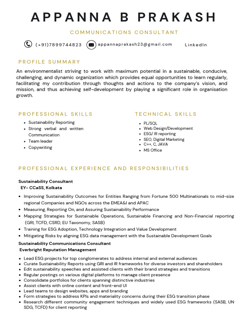 Sustainability Communications Expert | PDF | Databases | Sustainability