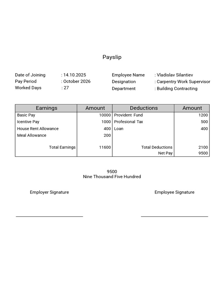 Pay Slip | PDF