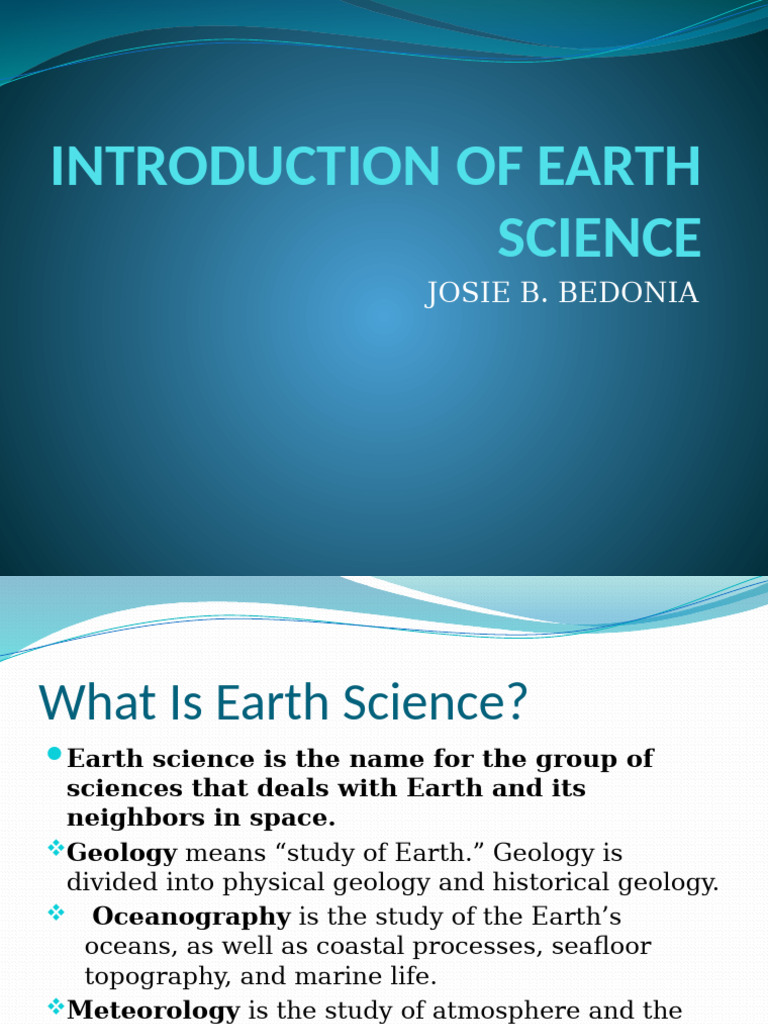 Overview of Earth Science Concepts | PDF | Earth Sciences | Earth