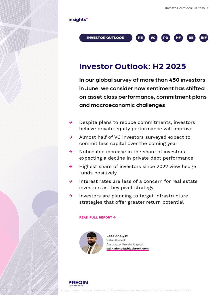 Investor Outlook H2 2025: Asset Class Trends | PDF | Financial Risk ...