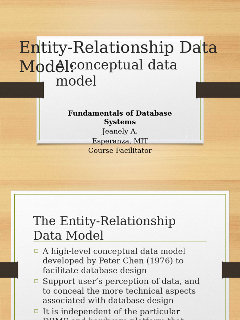Understanding Entity-Relationship Models | PDF | Databases | Data Model