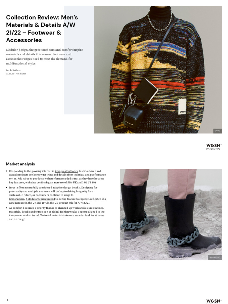 Collection Review Men S Materials Details A W 21 22 Footwear ...