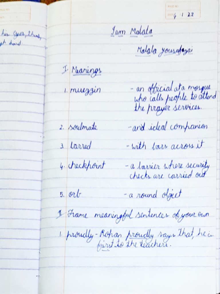 Eng Lit i Am Malala Notes | PDF