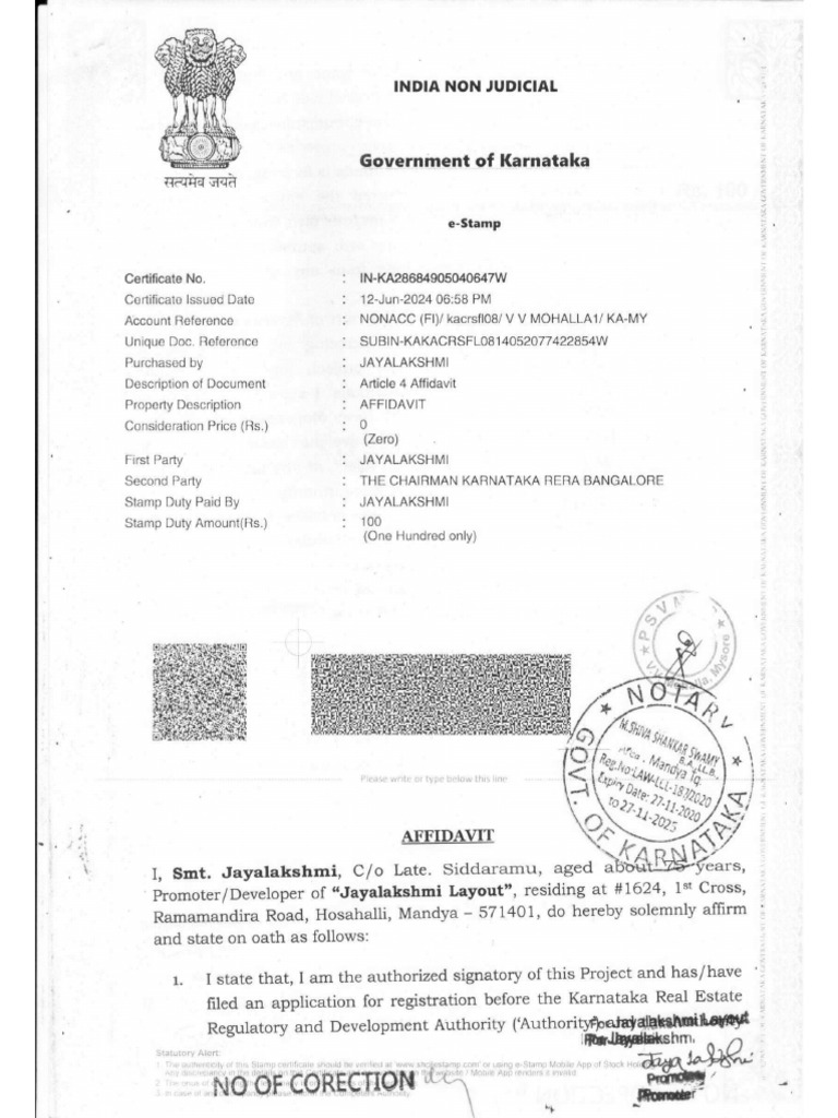 Section 3 Affidavit | PDF