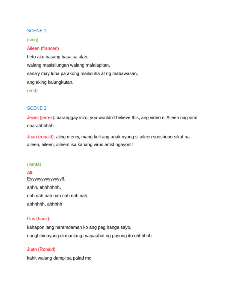 Final Script | PDF