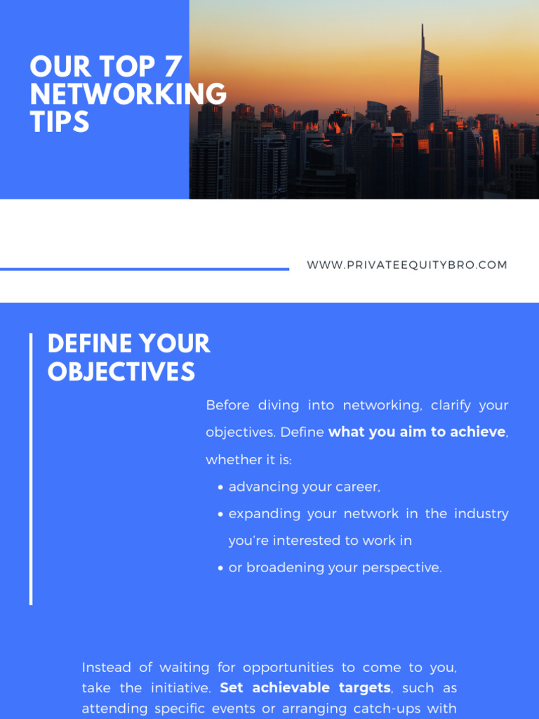 Effective Networking Strategies Guide | PDF | Motivation | Motivational