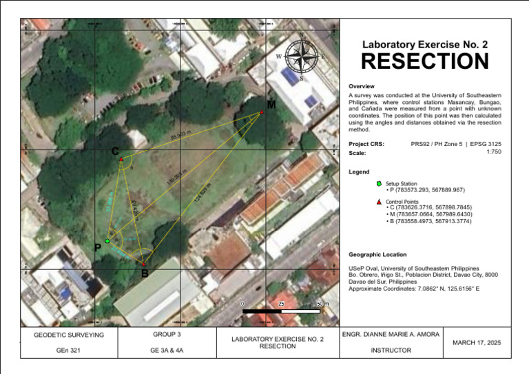 Group 3 - Resection | PDF | Navigation | Geometric Measurement
