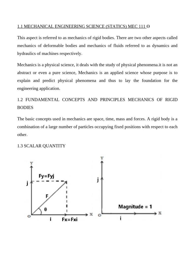 Fundamentals of Rigid Body Mechanics | PDF | Force | Mass