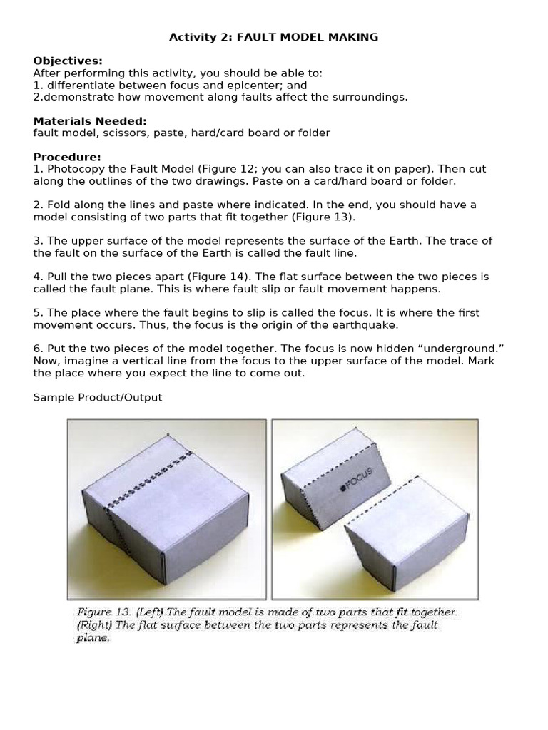 541739642 Performance Task Fault Model | PDF