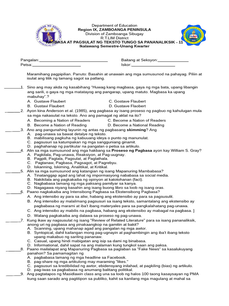 FILIPINO-11 - For Merge | PDF
