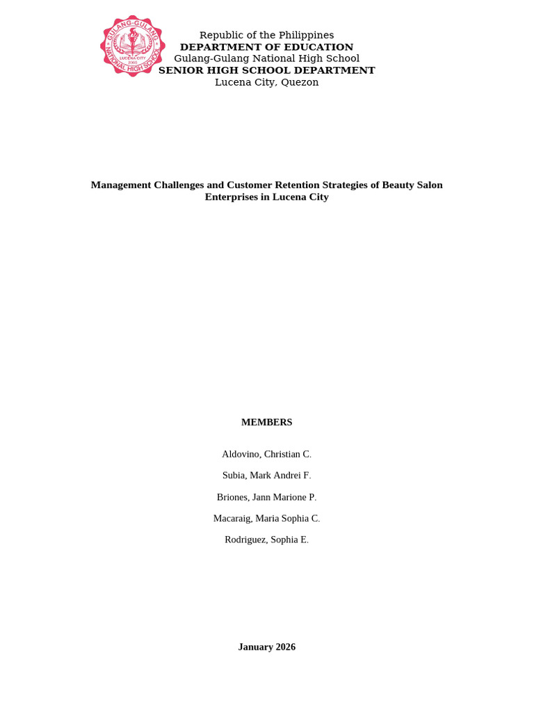 CONCEPT-PAPER-Template-3 | PDF | Employee Retention | Business