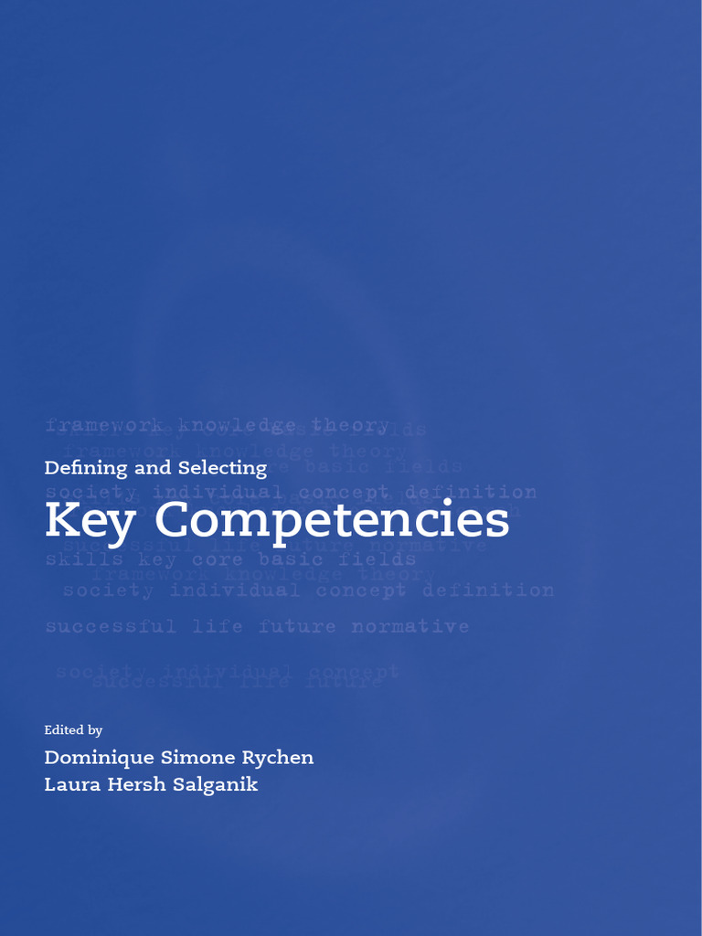 Defining and Selecting Key Competencies 2001 | PDF | Concept | Theory