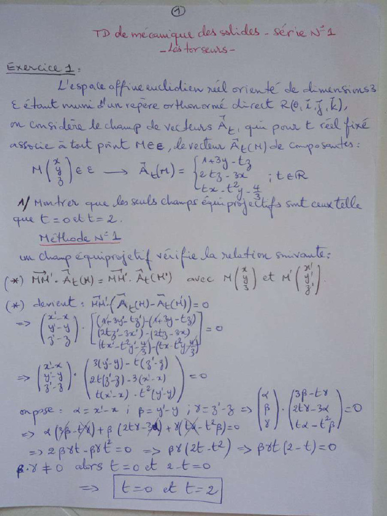 Serie1 Corrige | PDF