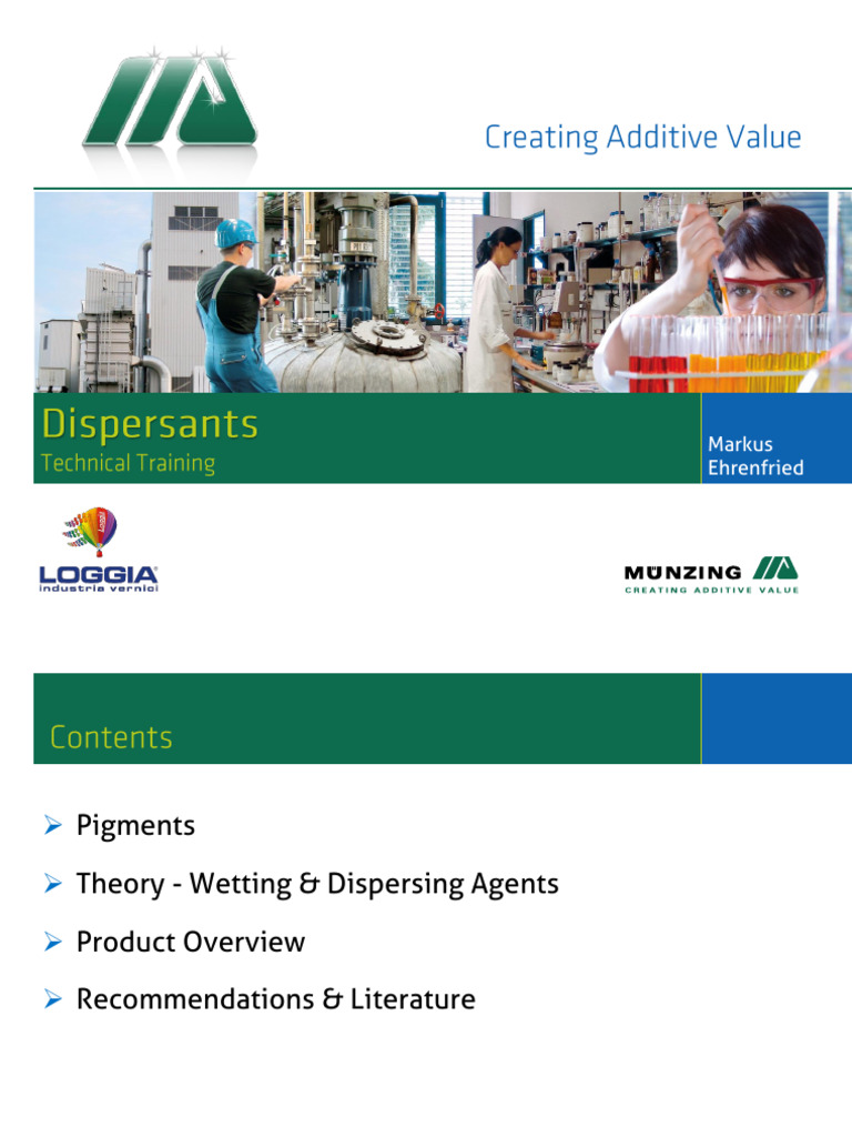 Pigment Types and Dispersant Recommendations | PDF | Pigment | Oxide